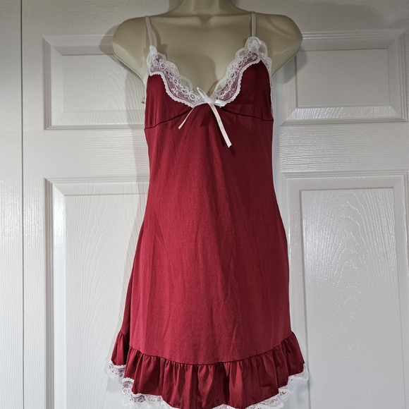 N/o | Intimates & Sleepwear | Sexy Red Lacetrimmed Nightgown | Poshmark